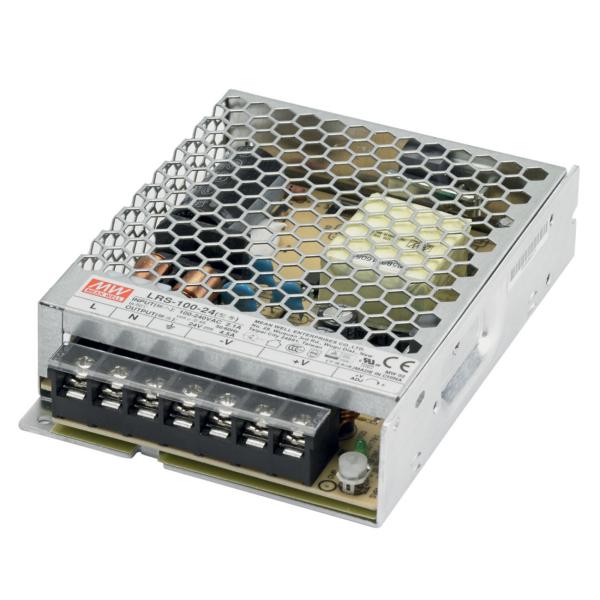 Alimentation Ruban LED 24VDC 100W max. - IP20 - 2 sorties LRS-100-24